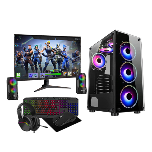 Full setup Gaming PC Bundle Core i5 16GB RAM HDD + 128GB SSD GT730 4GB ...
