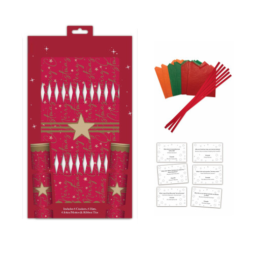 Make Your Own Christmas Crackers Kit Traditional Star Design 30cm on OnBuy