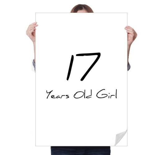 17 Years Old Girl Age Young Sticker Decoration Poster Playbill ...