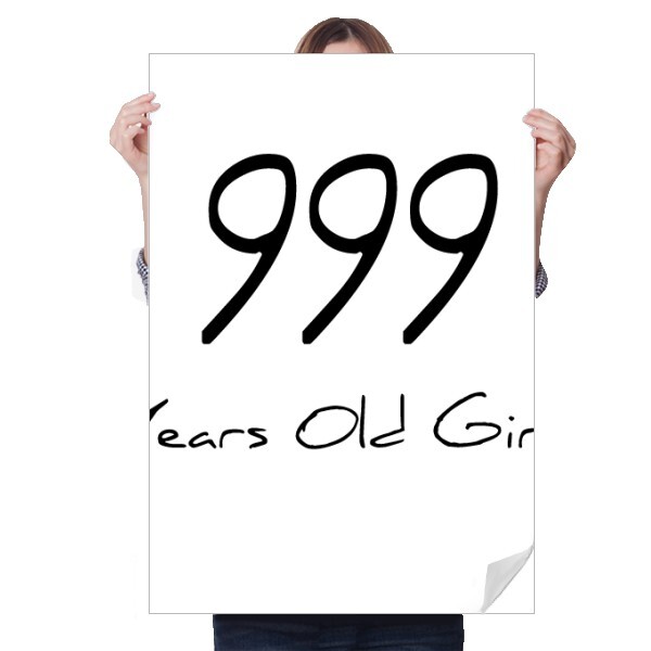 999 years old Girl Age Art Deco Fashion Sticker Decoration Poster ...