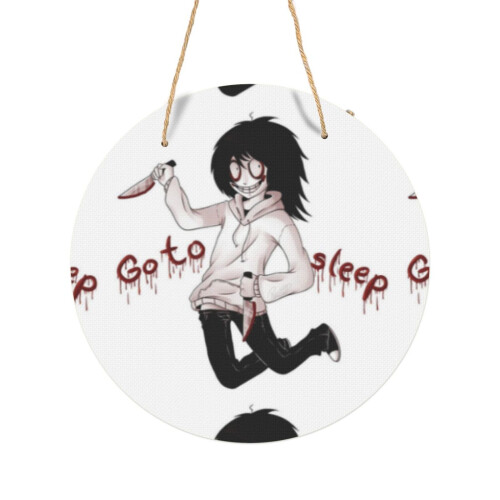 (Jeff The Killer - Creepypasta=8116) Round Metal Sign Aluminum 11.5 ...