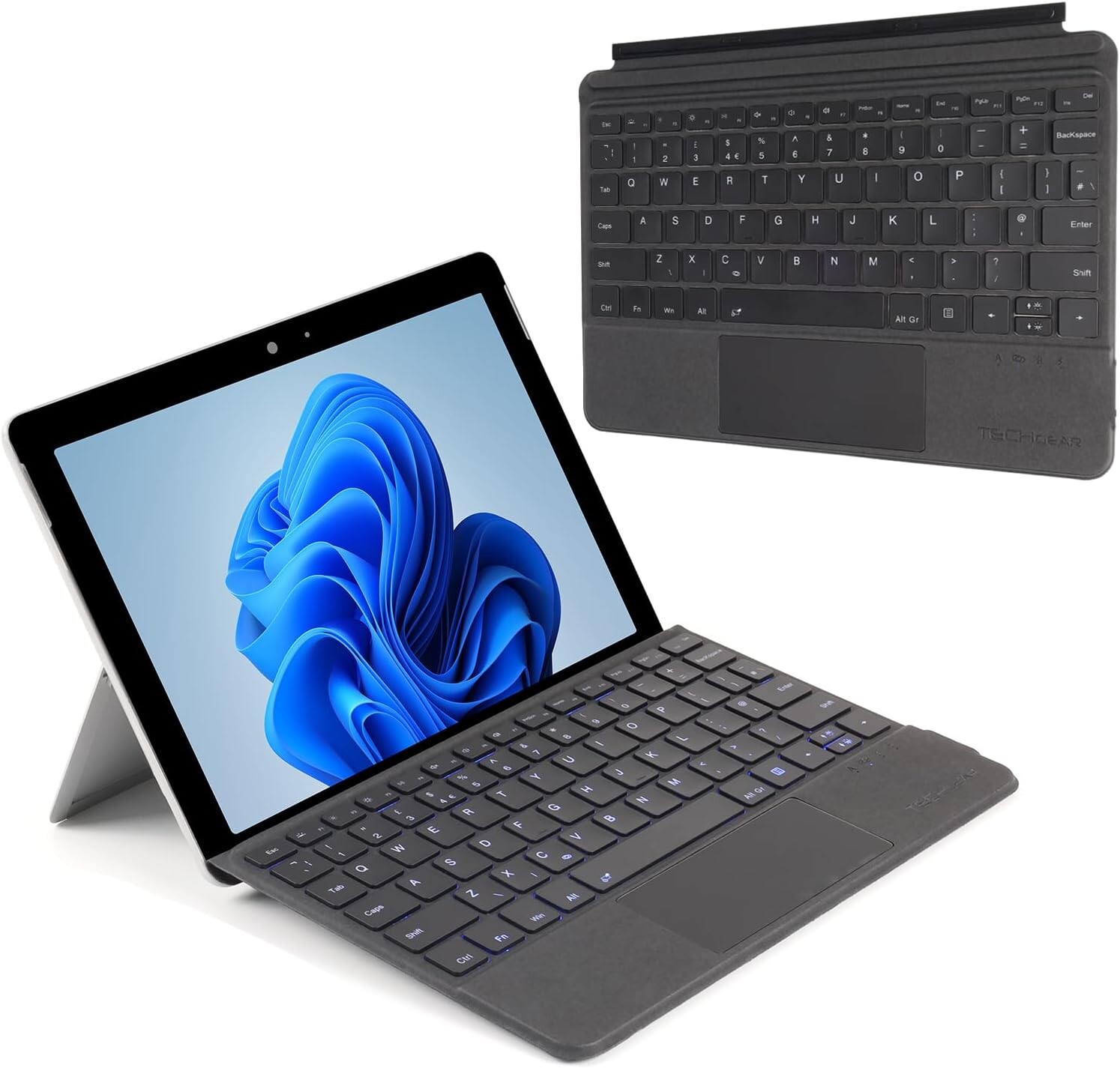 Keyboard for Microsoft Surface Go 1 2 3 4, Slim QWERTY Wireless ...