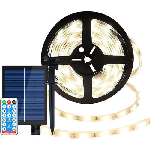 Solar LED Strip Lights Outdoor 10M 240LED Waterproof Solar LED Strips ...