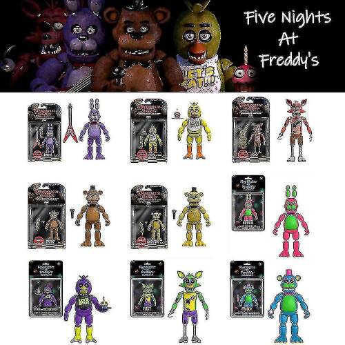 Five Nights At Freddy's Springtrap Set Of 9 Articulated Action Figures ...