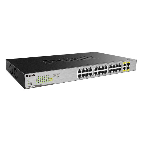 D-Link Ethernet Switch 26 Port PoE Gigabit Unmanaged Rack-Mount Netwo ...