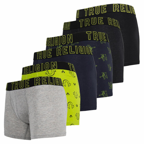 True Religion Mens Boxer Briefs Cotton Stretch Underwear for Men Pack ...