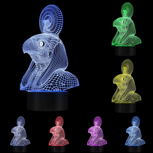 Vintage God of Sun Egyptian Horus Falcon God Night Lamp Egypt Mythology ...