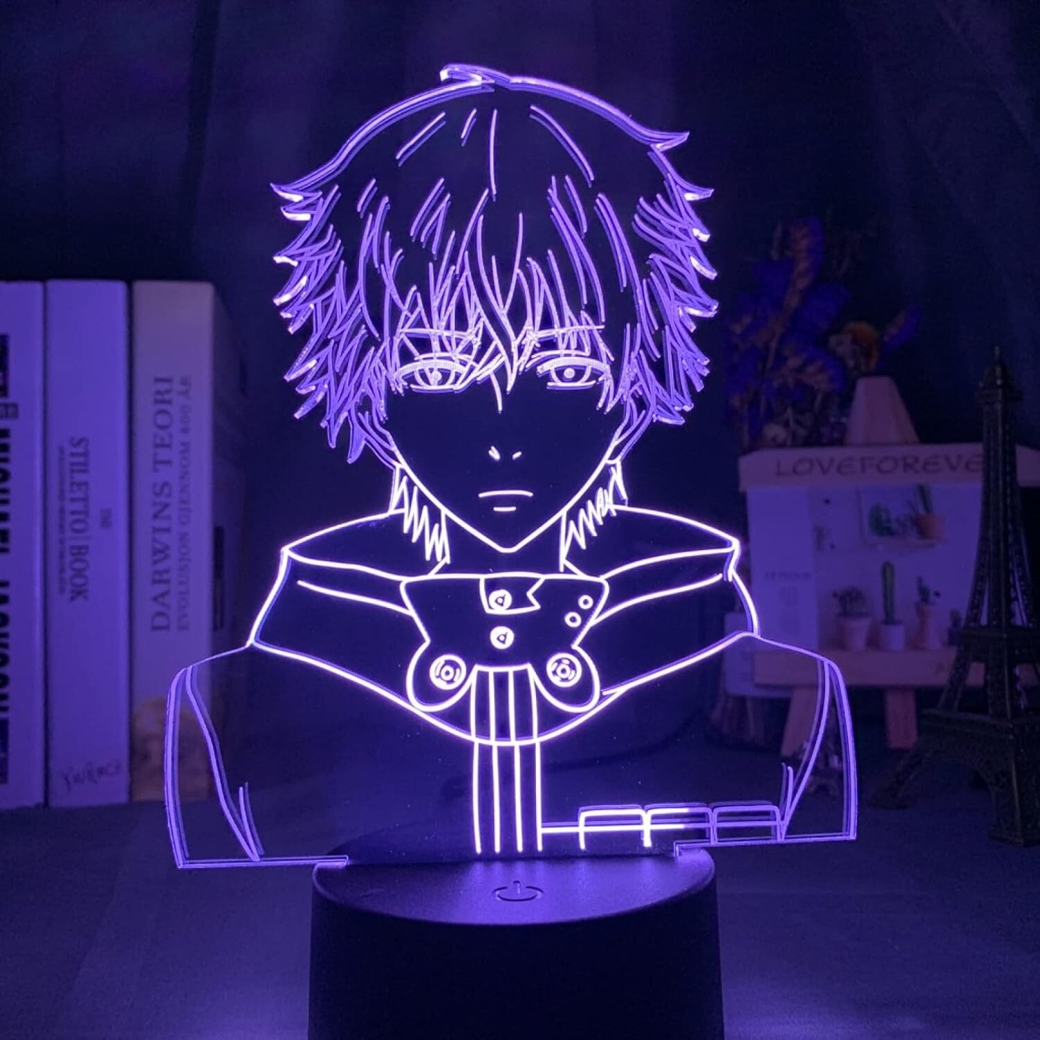 Tokyo Ghoul Ken Kaneki Face for Reading Room Decor Light Anime Gift for ...