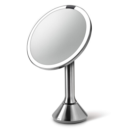 simplehuman Sensor Lighted Makeup Vanity Mirror 8"" Round 5X Magnific ...