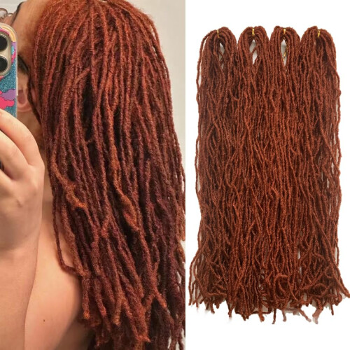 RAYIIS Fuax Locs Crochet Hair Super Lightweight Micro Locs 4 Pack ...