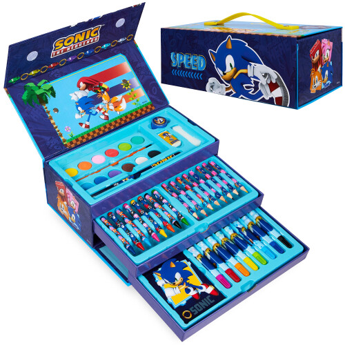 Sonic The Hedgehog Art Set for Girls Boys Colouring Sets for Children ...