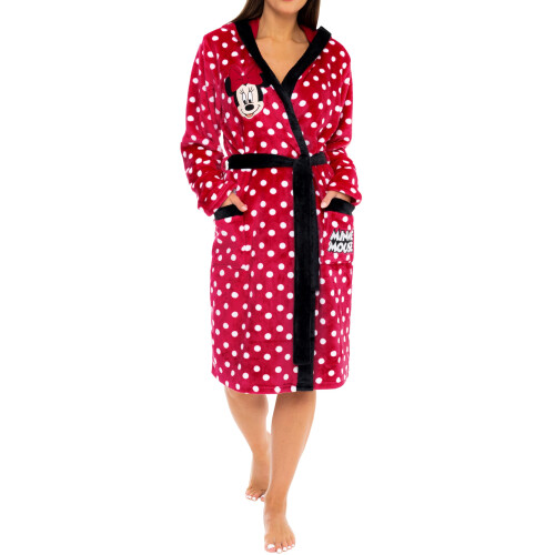 Disney Women's Robe | Minnie Mouse Bathrobe | Fluffy Robe for Women Si ...