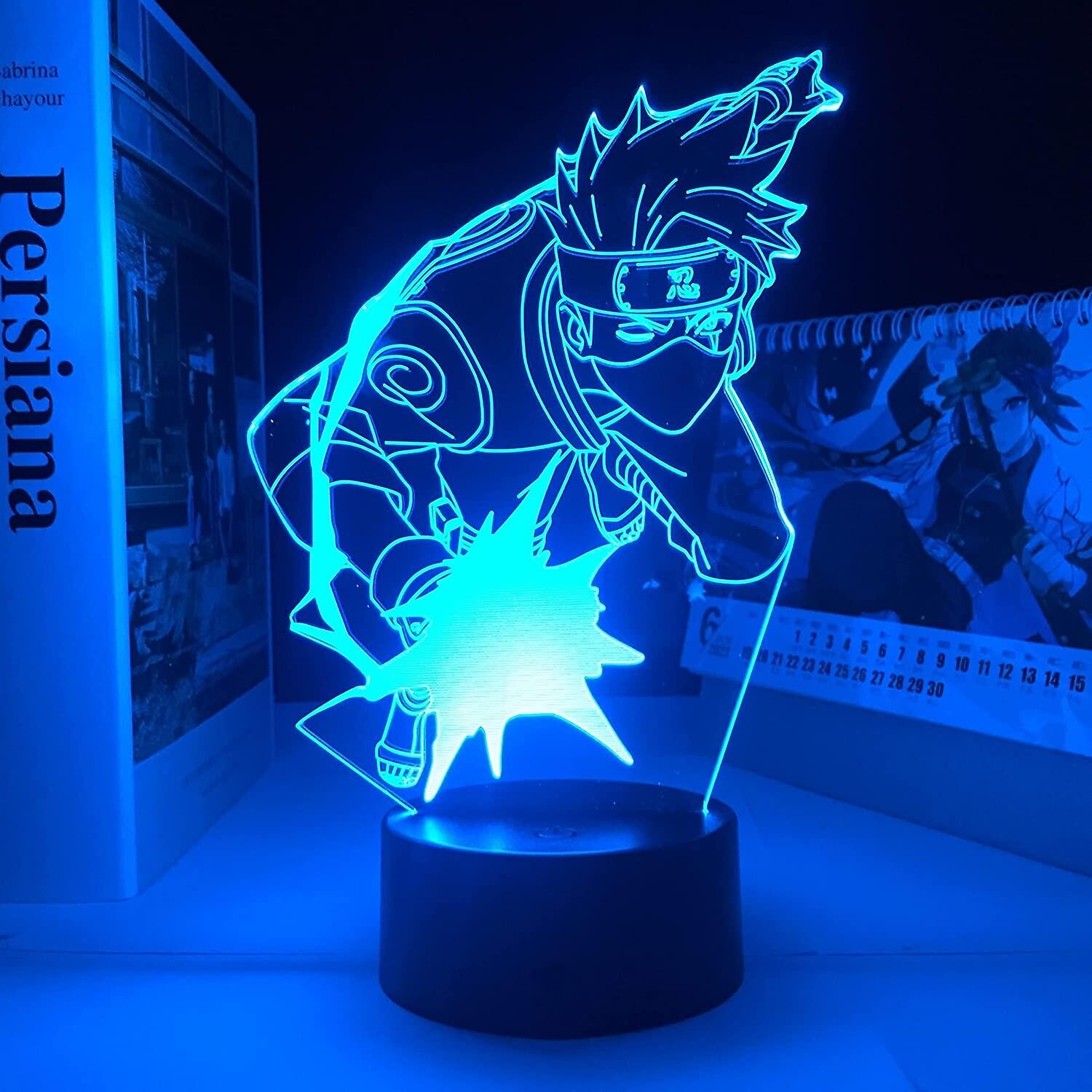3D LED Naruto Night Light Anime Academia for Bedroom Decor Birthday ...