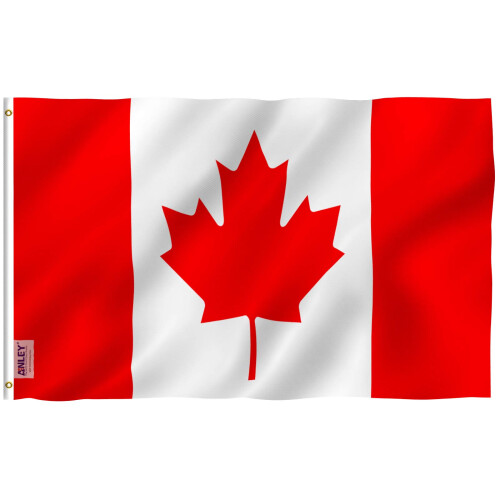 Anley Fly Breeze 3x5 Foot Canada Flag - Vivid Color and Fade proof - C ...