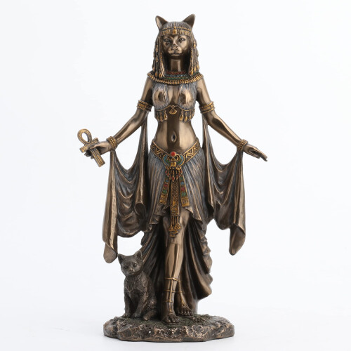 Veronese Design Bastet Egyptian Goddess of Protection Statue Sculpture ...