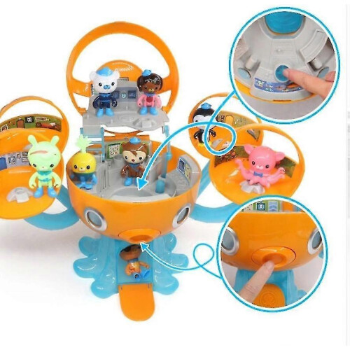 Action toy figures octonauts octopus castle toy barnacles kwazii peso ...