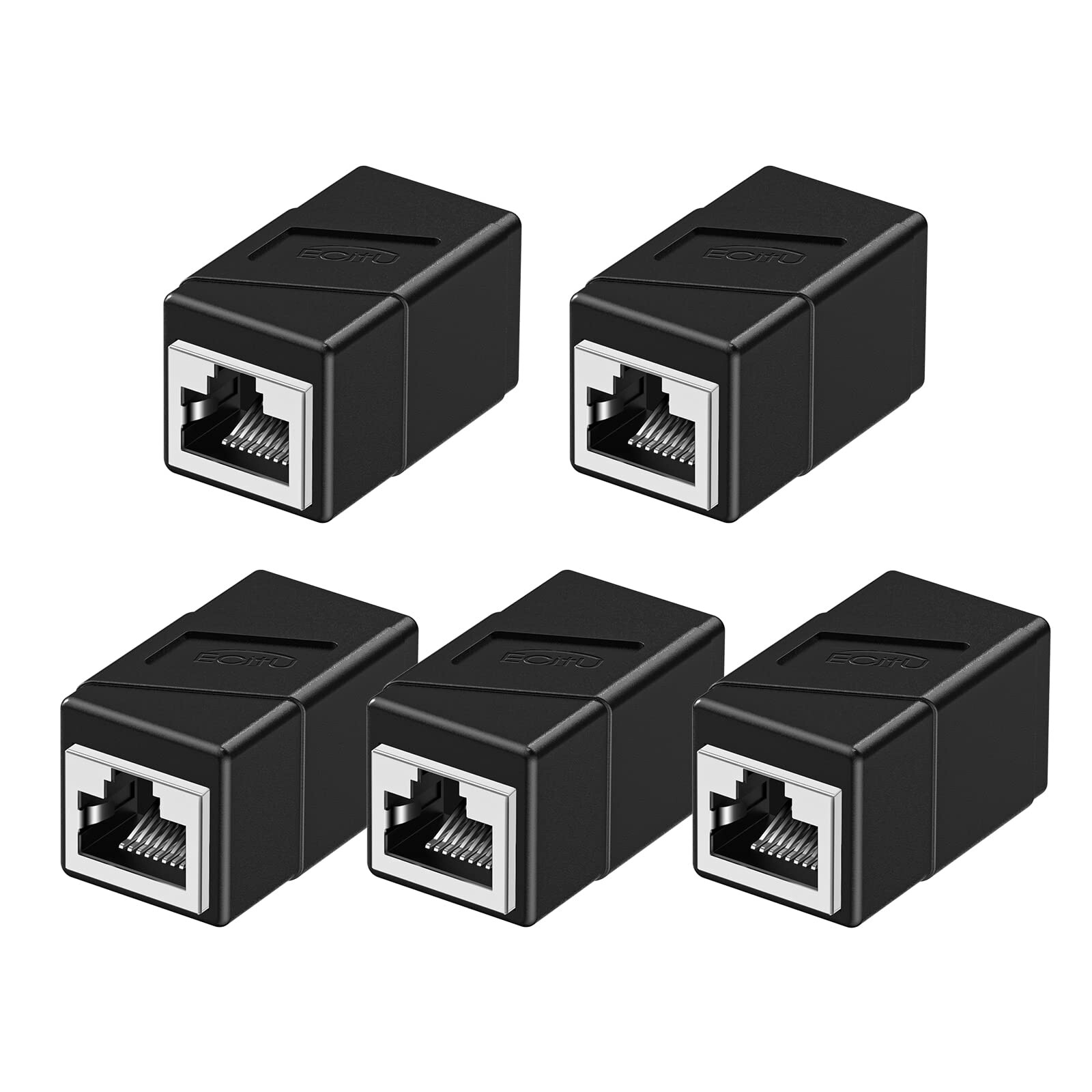 RJ45 Coupler 5 Pack Ethernet Adapters Female to Female Ethernet Cable ...