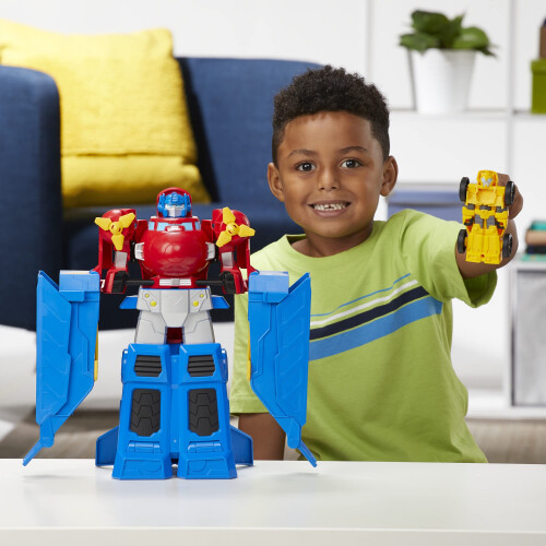 Transformers Optimus Prime Jumbo Jet Wing Racer Playset with 4.5inch ...