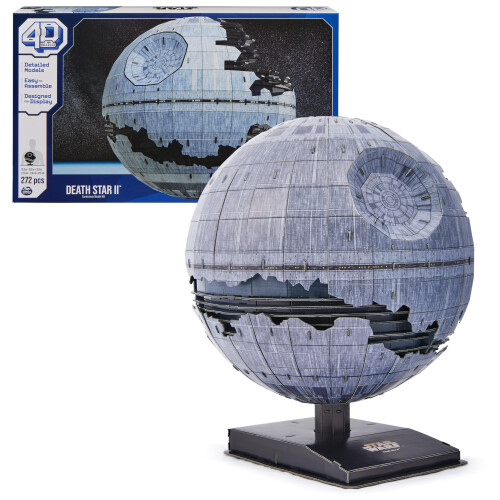 4D Build Star Wars Deluxe Death Star II Cardstock 3D Model Kit Star ...