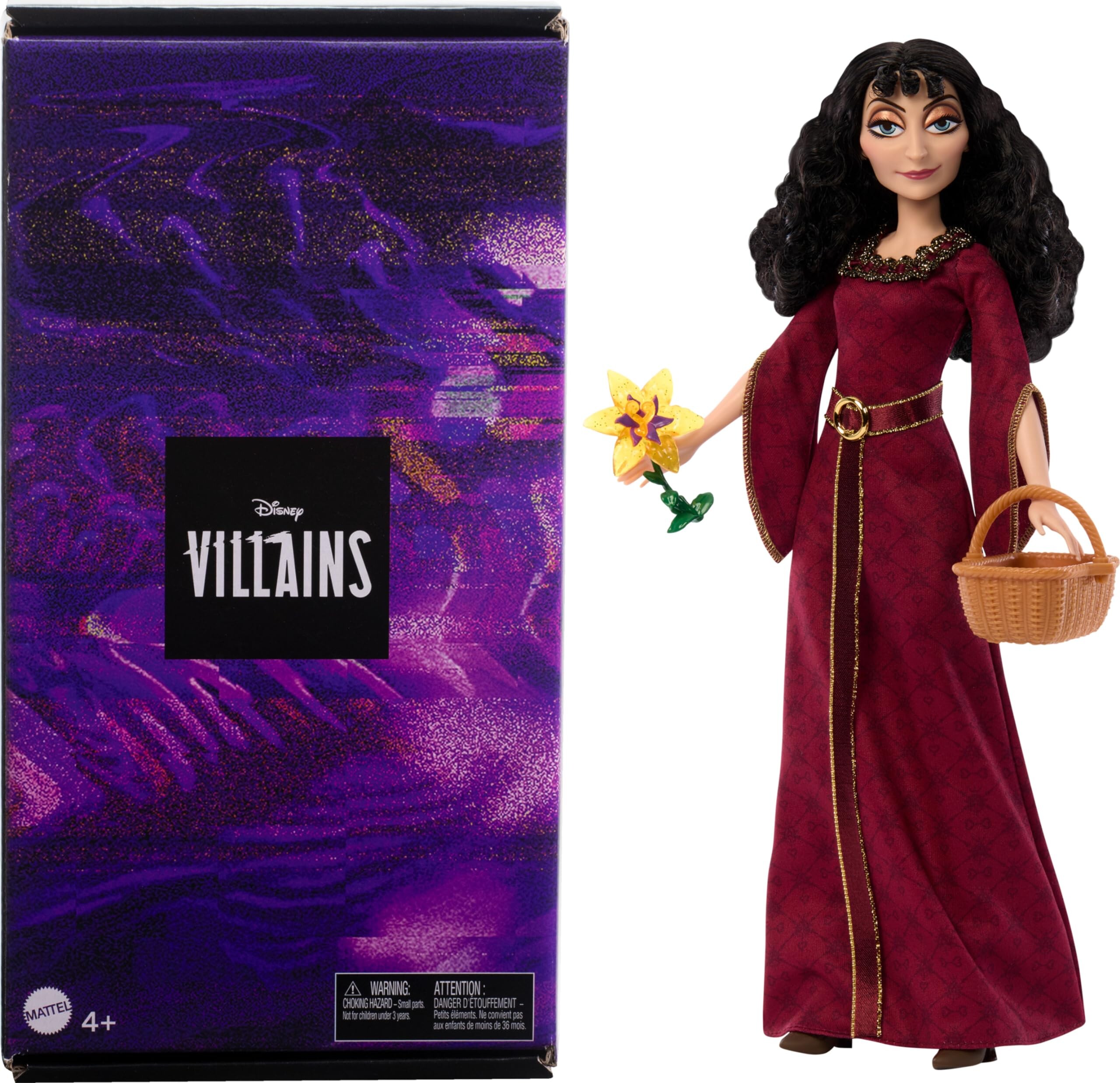Mattel Disney Princess Toys Villains Mother Gothel Mu eca de moda Traje extra ble con canasta y ...