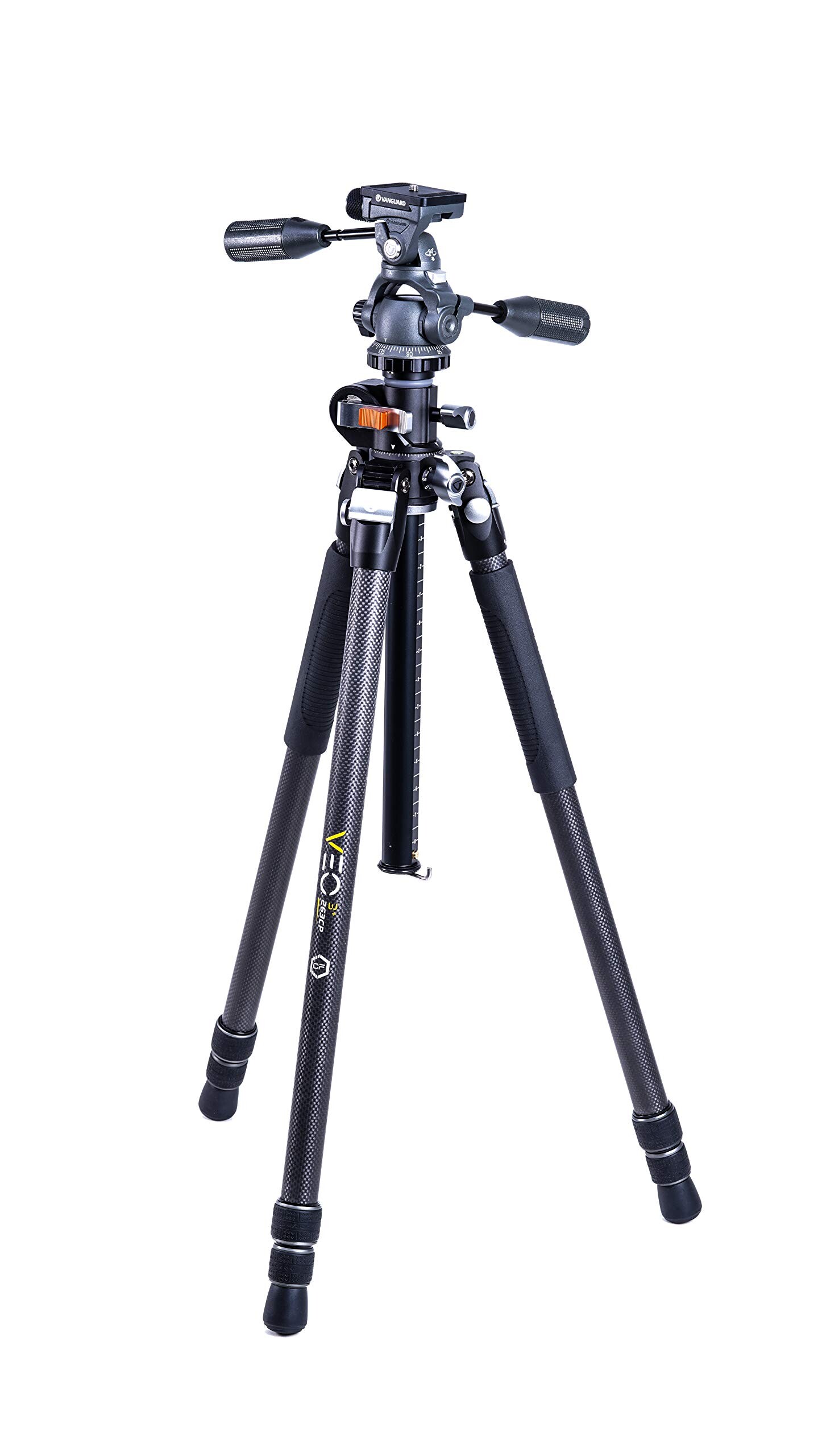 Vanguard VEO3+263CP Carbon Fiber Tripod with Panhead and Multi-Angle ...