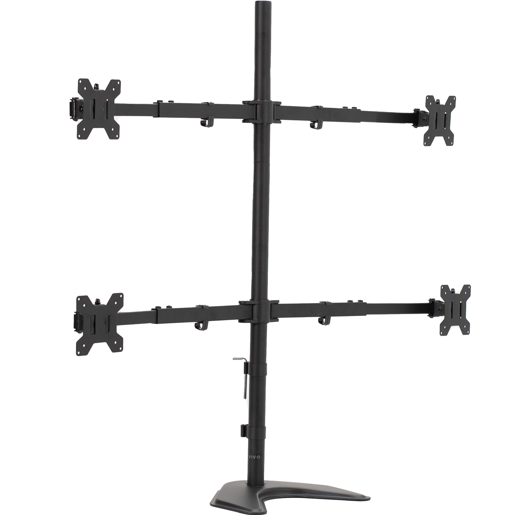 VIVO Premium Quad Ultra Wide LCD LED 27 to 38 inch Monitor Desk Stand ...