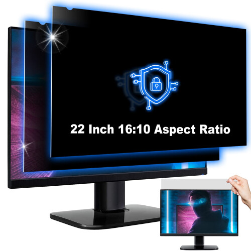 YAKAI 2-PACK Computer Privacy Screen Filter 22 Inch for 16:10 Aspect ...