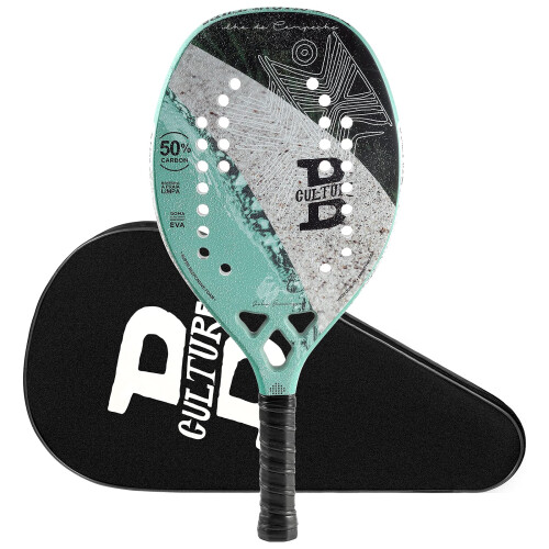 Beach Tennis Paddle Racquet Racket 22mm Full Carbon Sandgrit Surface ...