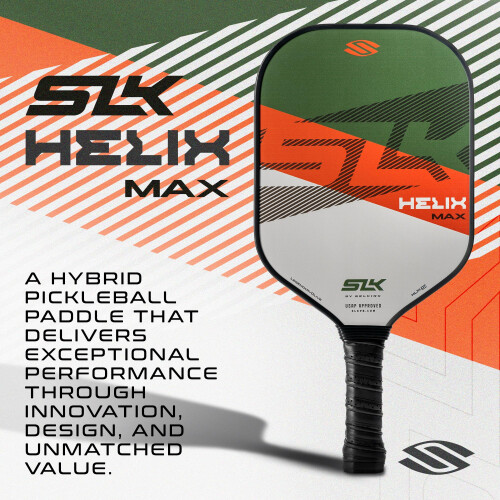 2024 SLK Helix Pro Pickleball Paddle | Carbon Fiber & Fiberglass Hybrid ...