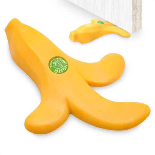 Banana Door Draft Stopper Wedge - Novelty Funny Door Stops Fruit-Shaped ...