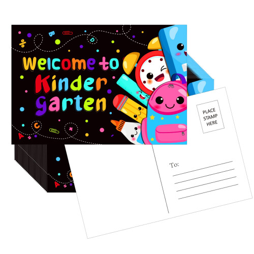 FLYAB 36Pcs Welcome to Kindergarten Postcards for Kids from Teacher 4 ...