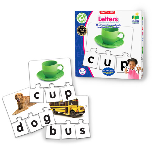 The Learning Journey: Match It! - Letters - 20 Piece Self-Correcting ...