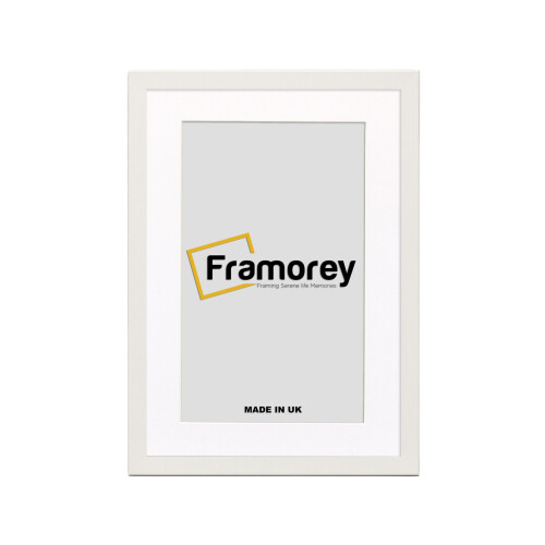 (22x16" Pic (26x20" Frame)) White Picture Frame Photo Frames With White ...