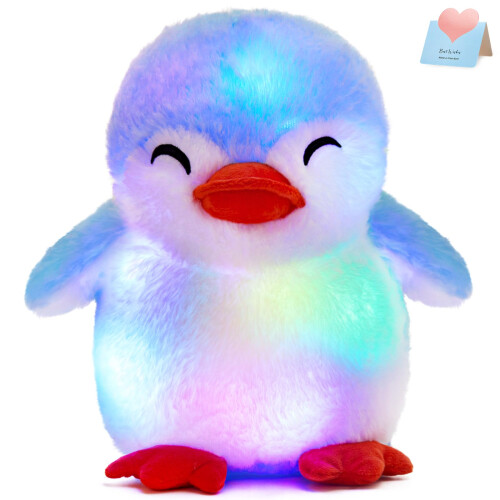 Glow Guards Light up Penguin Stuffed Animal Snuggle Soft Plush Toy with ...