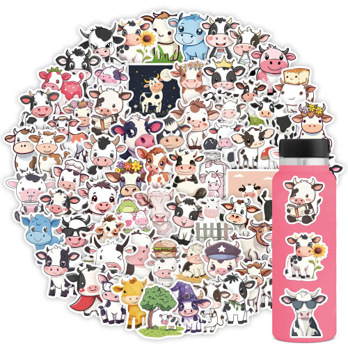 80 Pcs Cute Cow Stickers Kawaii Cow Stickers for Boys Girls Teens ...