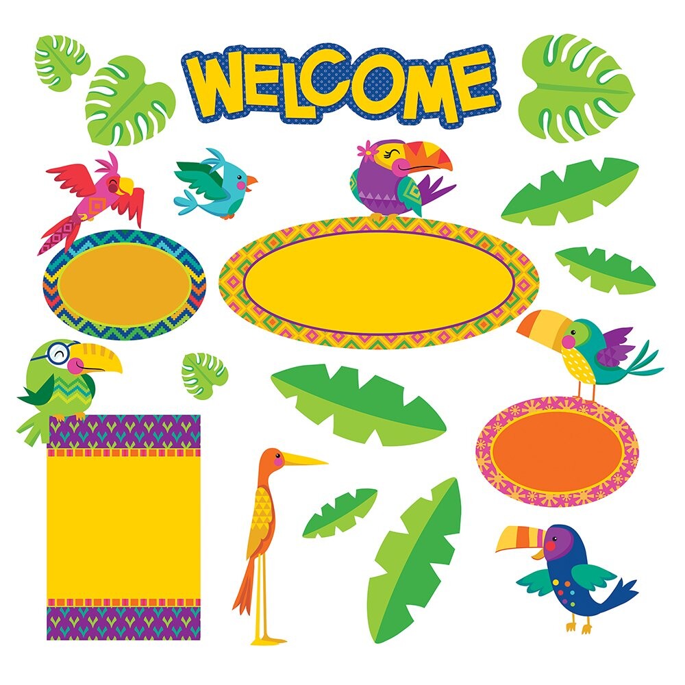 Eureka Back to School 'You Can Tucan' Tropical Birds Welcome Bulletin ...
