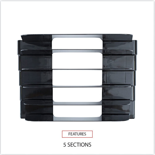 Desktop File Organizer Mail Organizer 5 Compartments Office Inclined ...