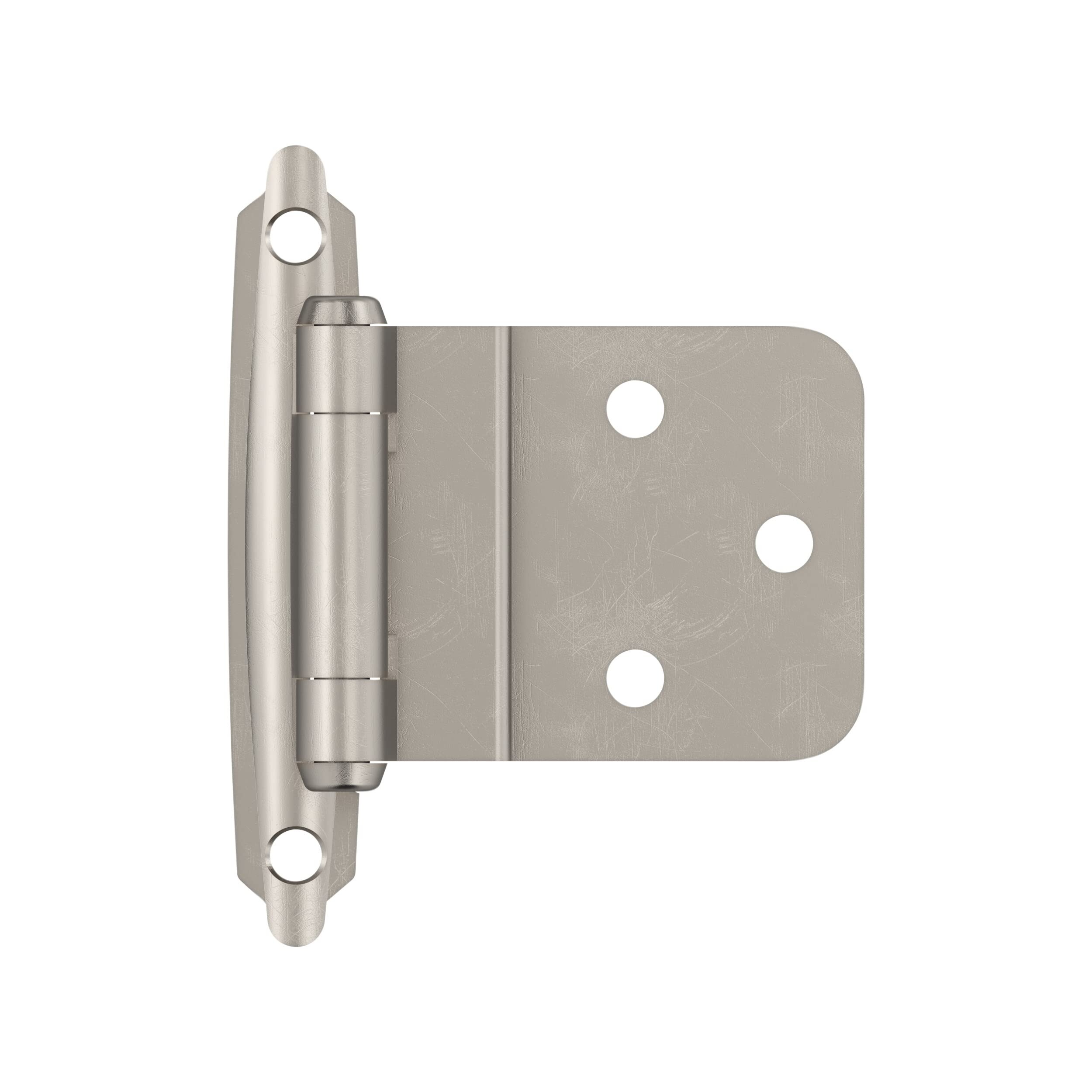 Amerock | Cabinet Hinge | 3/8 inch (10 mm) Inset Hinge | Satin Nickel ...