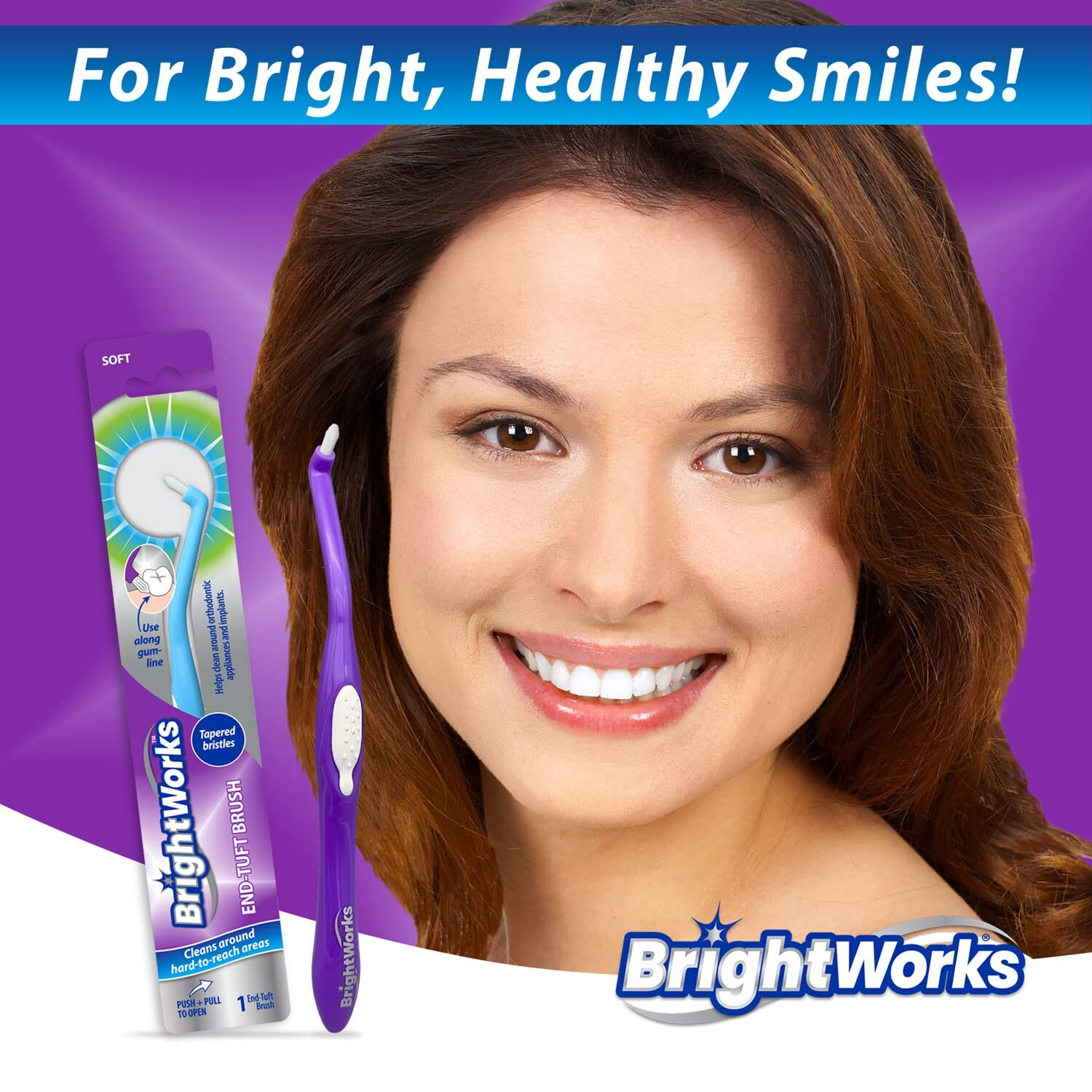 Brightworks Manual End Tuft Brush nettoie les zones difficiles telles ...