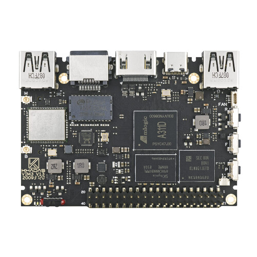 Khadas Single Board Computer VIM3 Basic Amlogic A311D Faster CPU Neural Processing Unit for A.I ...