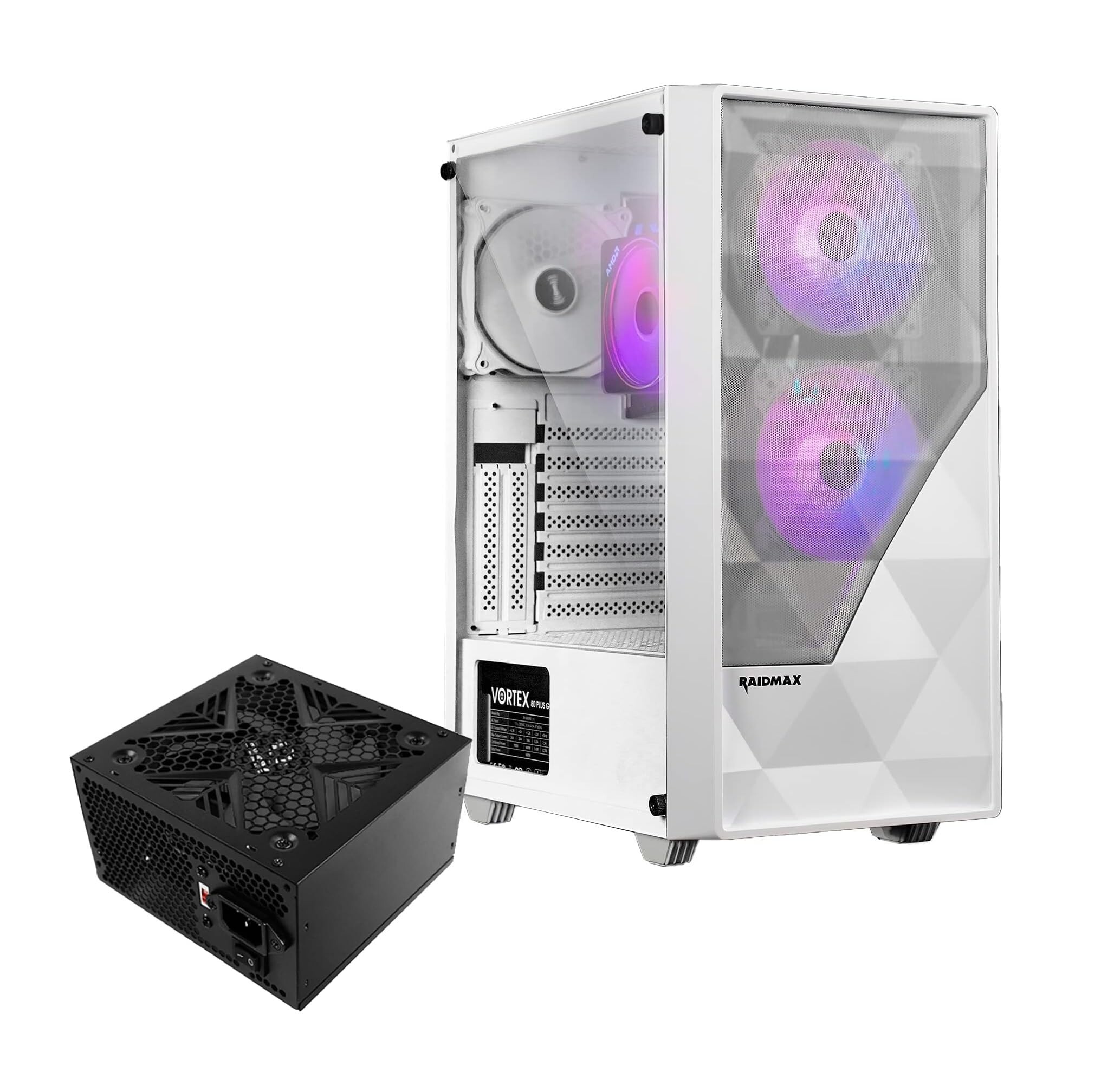 Raidmax Meshian PC Case Mid-Tower Gaming PC Case with Diamond Mesh ...