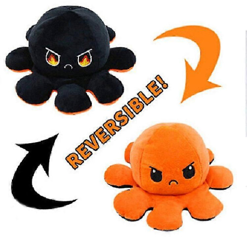 Cute Octopus Reversible Plush Double-sided Flip Octopus Soft Toys Mood ...