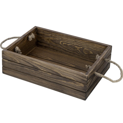 MyGift 15 Inch Large Rustic Brown Solid Wood Decorative Storage Box ...