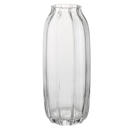 Large Clear Glass Vase for Flowers Bud Tall Glass Vases H-12.6"" Simple ...