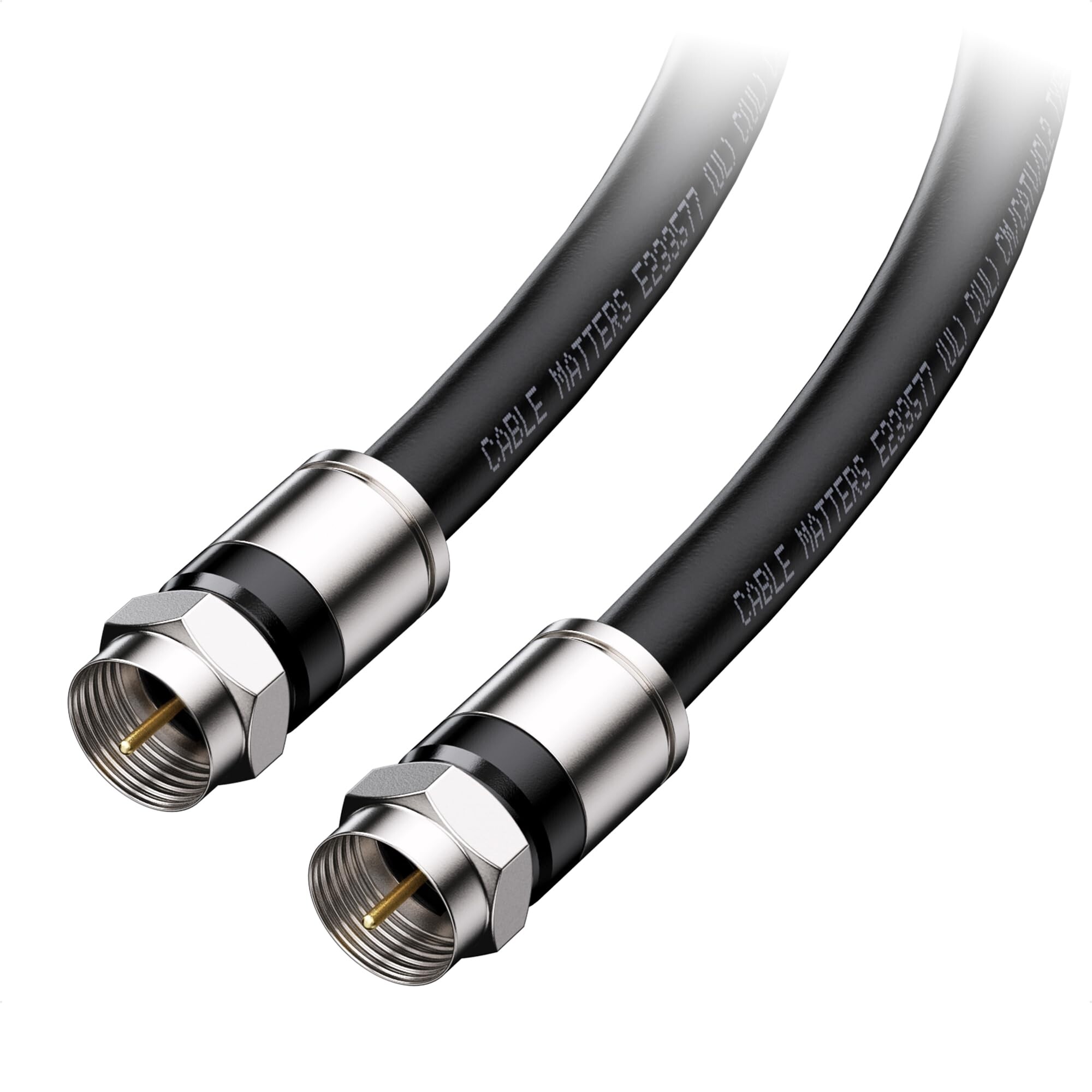 Cable Matters RG6 Cable CL2 in-Wall Rated (CM) Quad Shielded Coaxial ...