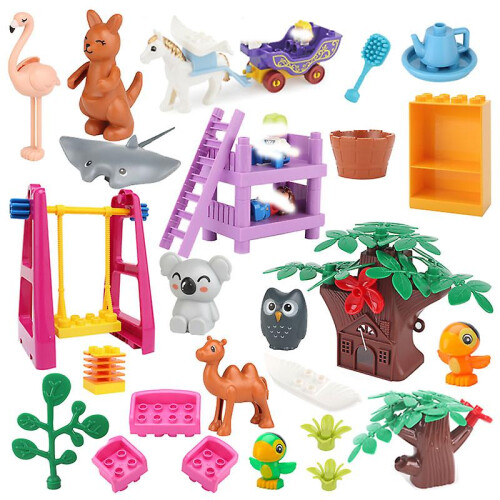 (kangaroo) New Big Building Blocks Bricks Accessories Zoo Animals Owl ...