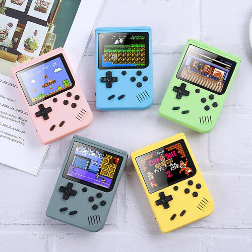 (pink doubles) Gameboy Built-in 500 Classic Game Retro Video Game ...