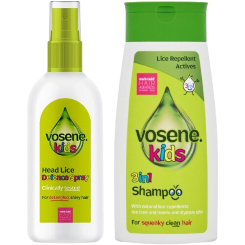 Vosene Kids Lice Repellent 3in1 Shampoo 250ml & Conditioning Defence ...