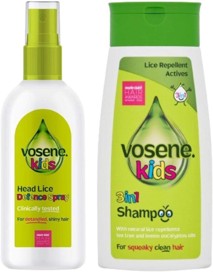 Vosene Kids Lice Repellent 3in1 Shampoo 250ml & Conditioning Defence ...