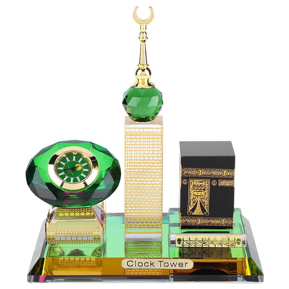 Muslim Kaaba Clock Tower Model Kaaba Allah Crystal Figurines, Muslim ...
